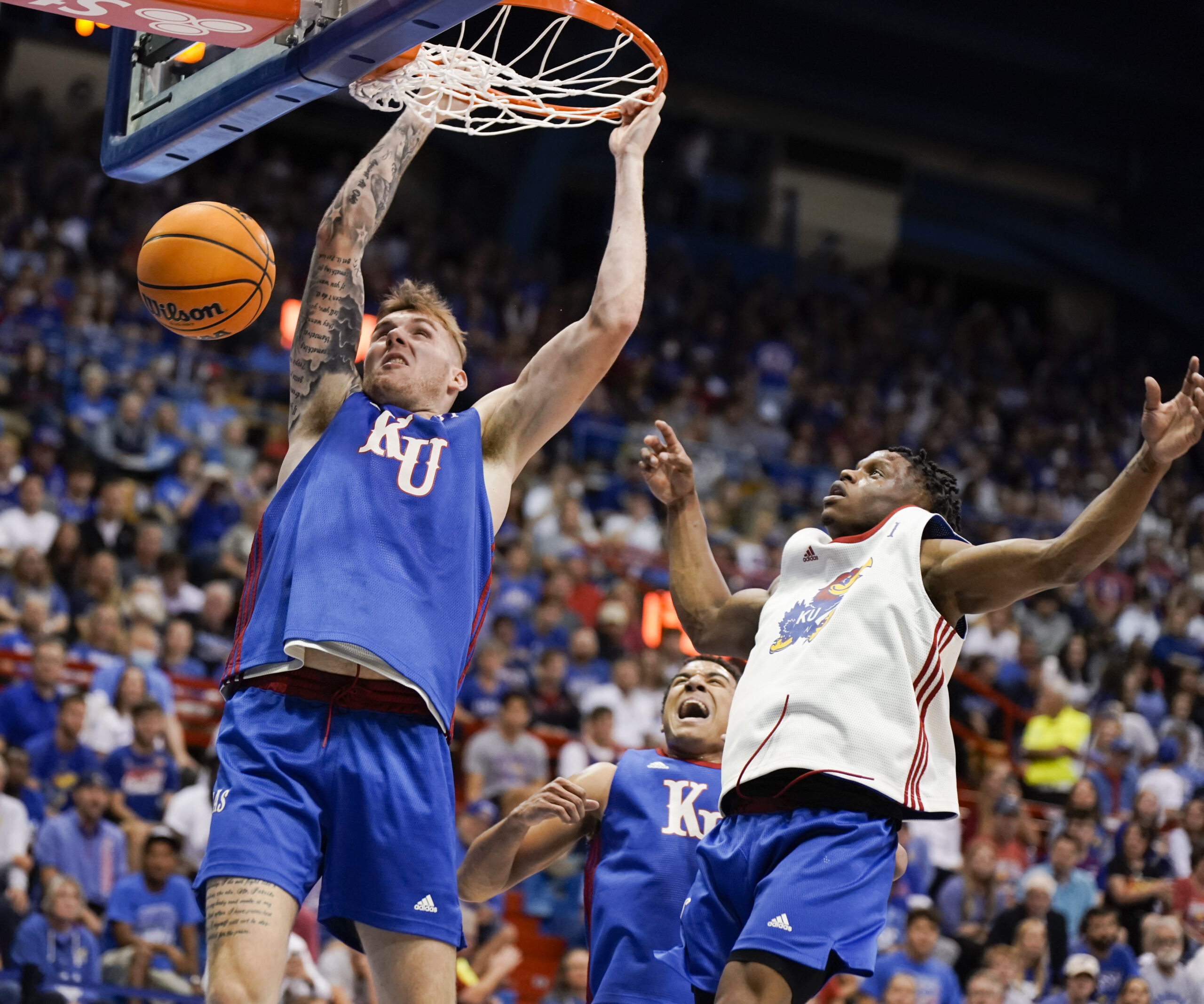 Matt Tait: What stood out at Friday’s Kansas men’s basketball scrimmage ...